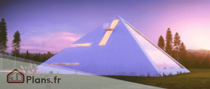 Juan Carlos Ramos a imaginé la "maison pyramide" - Plans.fr