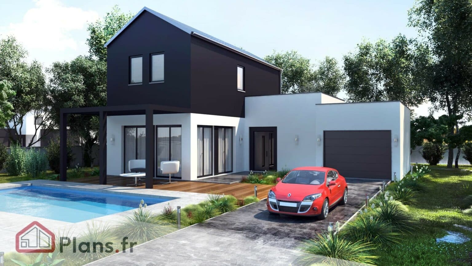 Maison en pleine forêt - Plans.fr