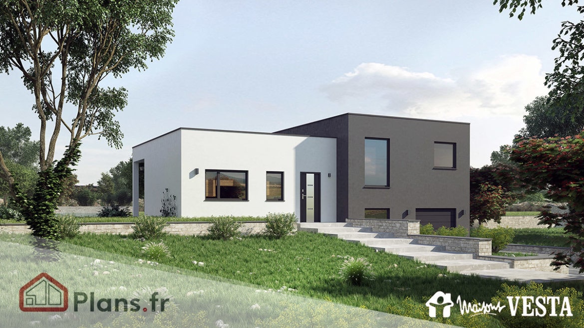 Plan maison terrain en pente – modèles adaptés et demi-niveaux