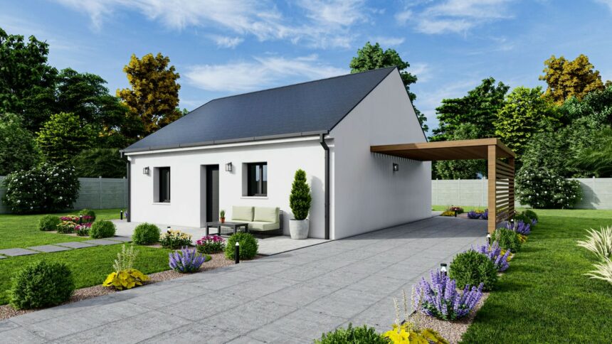 Plan maison de 80 m2
