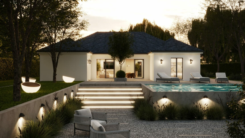 Maison avec plan en U